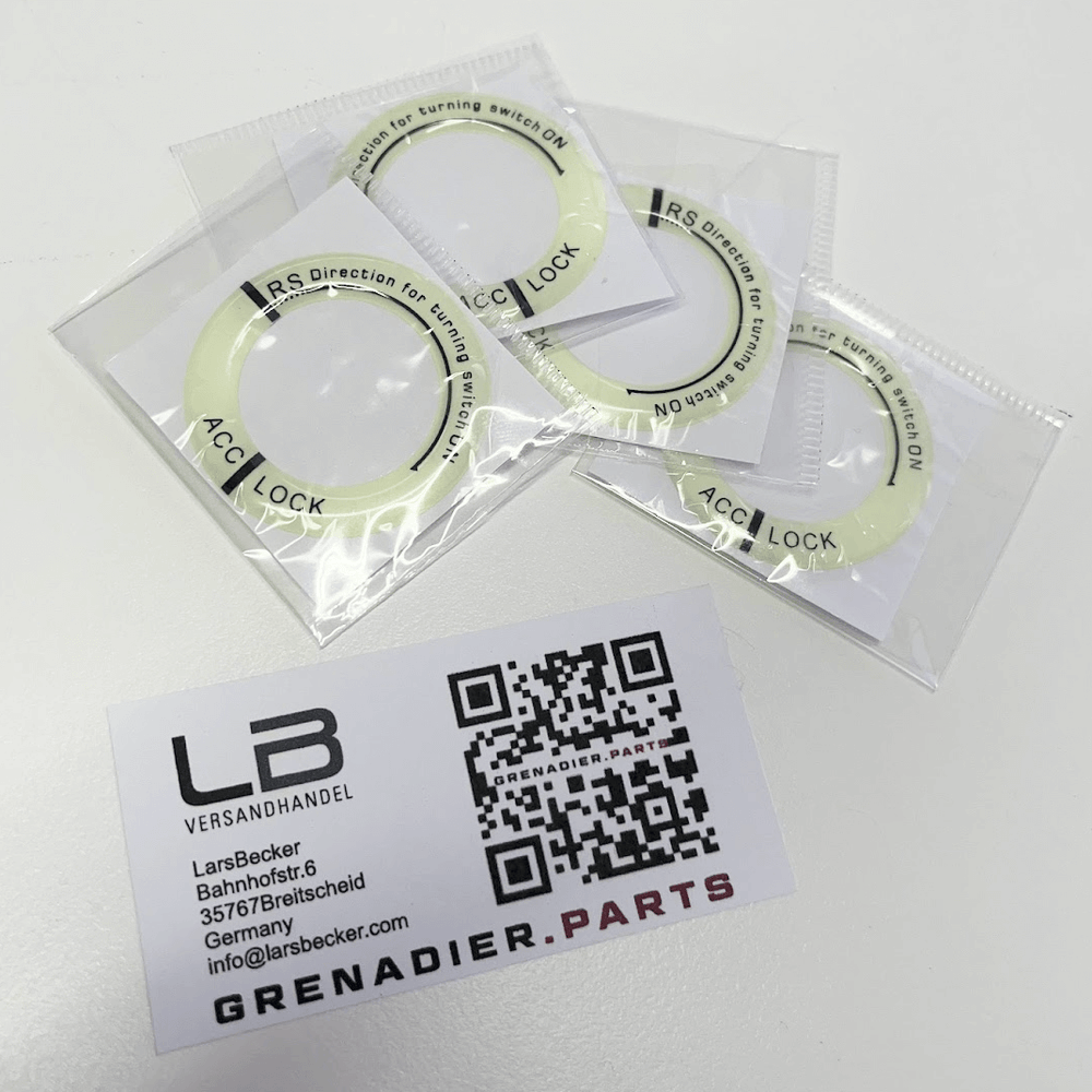 Illuminated ring for ignition lock | Ineos Grenadier